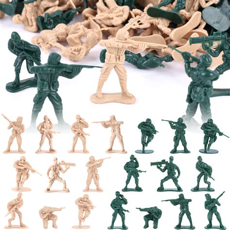Shindel 100pcs Army Men Toy Soldiers Plastic Army Men