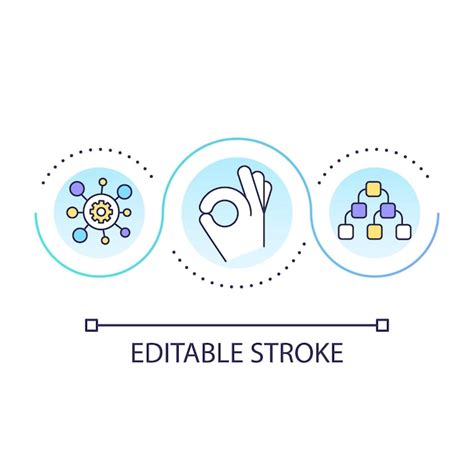 Premium Vector Optimize Work Process Loop Concept Icon