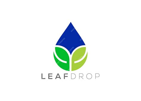 Premium Vector Water Drop And Green Leaf Logo Design Vector Template