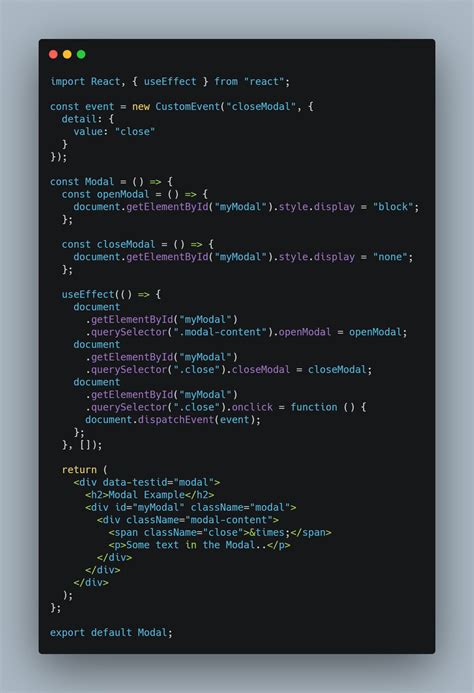 Handling DOM Methods Custom Events With React Testing Library