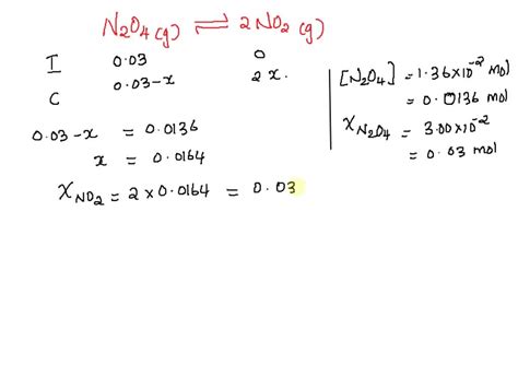 Solved Dinitrogen Tetroxide Partially Decomposes According To The
