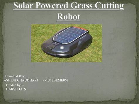 Solar Grass Robot Ppt