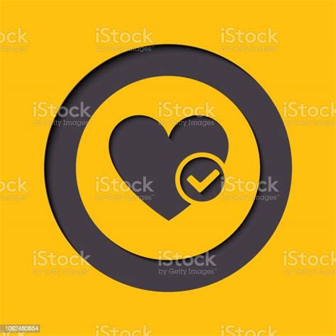 확인 표시가 글리프 있는 심장 로그인 웹 아이콘입니다 일러스트 레이 션 디자인 요소 검증에 대한 스톡 벡터 아트 및 기타 이미지 검증 계급 계산대 Istock