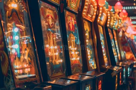 Slot Machines In Las Vegas Neural Network Ai Generated Stock Image