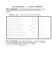 Learn How To Manipulate Arrays In Java A Comp Sci ARRAYS Course Hero