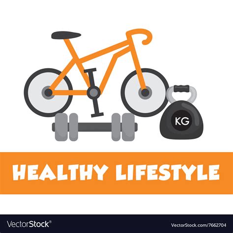 Healthy Lifestyle Design Royalty Free Vector Image