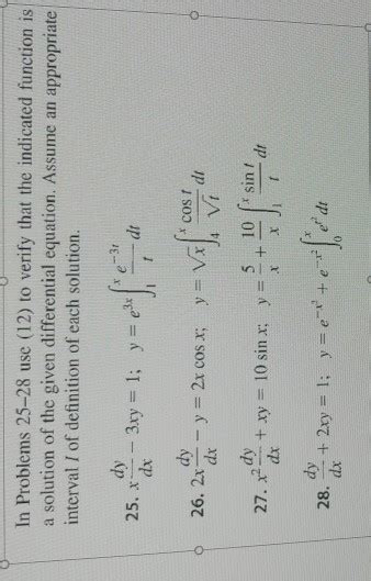 Solved In Problems 25 28 Use 12 To Verify That The