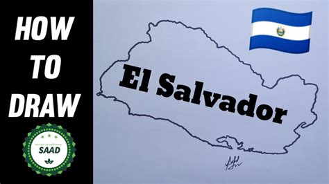 Drawing El Salvador Map Easiest Way To Draw El Salvador Map How To