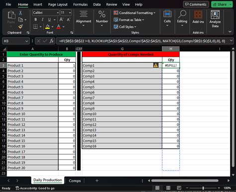Matrix Lookup And Summing Of Components Formula Help Microsoft