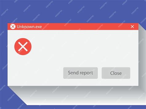 Premium Vector System Error Vector Template Isolated Background