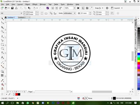Tutorial CorelDraw Membuat Stempel Cap Ilmugrafika Id