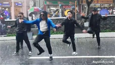 Michael Jackson Of Baguio City Dancing Under The Rain Youtube