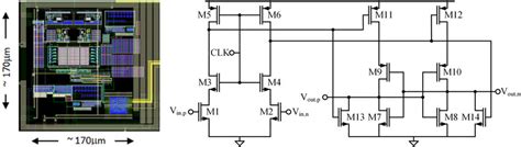 Left Side Layout Of The Sar Adc Implemented In The First Chip Right