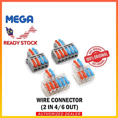 [1pcs] Easy Wire Connector Wire Splitter Cable Connector 2 In 4 6 Out Shopee Malaysia