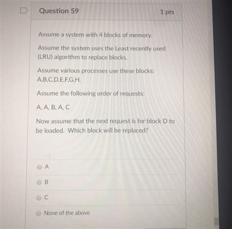 Solved D Question 42 1 Pts Each Byte Of Memory Has A Unique