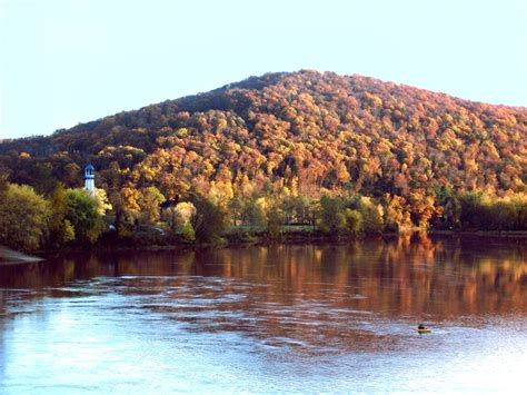 Tionesta Pa View From The Bridge At Sunset Photo Picture Image