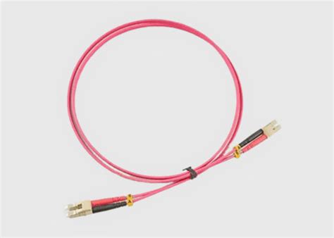 Multimode Om1 625125 Lc Lc Duplex Fiber Optic Jumper Cables 10m
