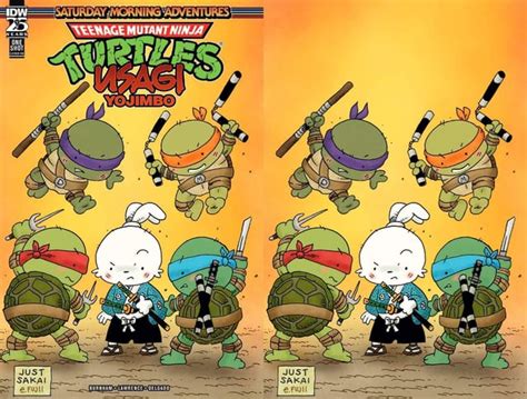 Chibi Usagi X Tmnt Crossover Cover By Just Sakai R Usagiyojimbodojosub