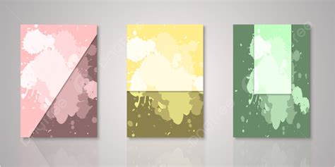 표지 디자인 종이 컷 스타일 벡터 일러스트 레이 션에 대 한 수채화 브러시와 배경 세트 주형 화려한 표시 배경 일러스트 및 사진 무료 다운로드 Pngtree