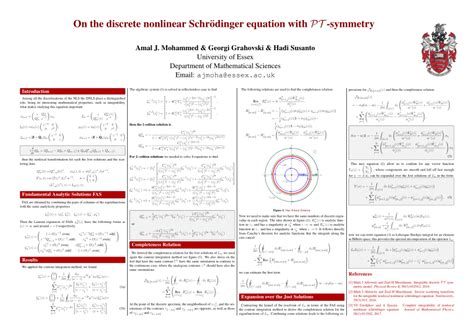 Pdf On The Discrete Nonlinear Schrödinger Equation With Pt Symmetry