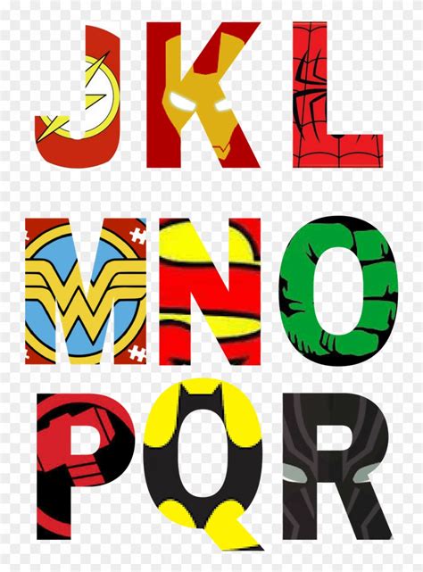 Superhero Letters Clipart