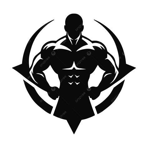 Bodybuilder Silhouette Logo Bodybuilder Logo Bodybuilding Png