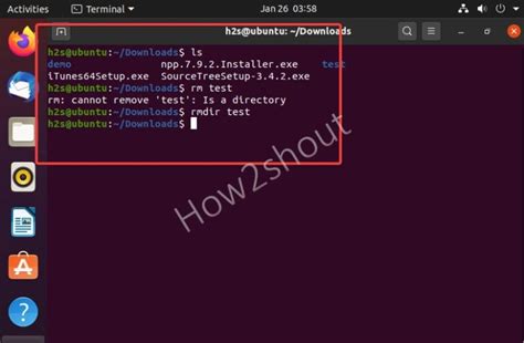linux delete files and folders using command line terminal linuxshout