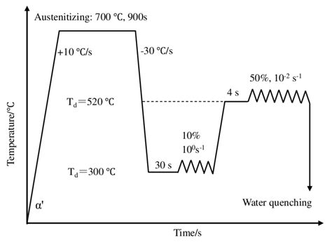 schematic illustration of the experimental procedures simulating a tmcp