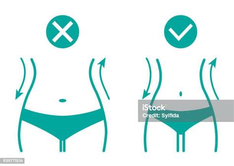 뚱 뚱 하 고 슬림 여자 그림 체중 감량 전후 여성의 몸 실루엣입니다 여자 허리 체중 감량 다이어트 허리 라인 아이콘 벡터