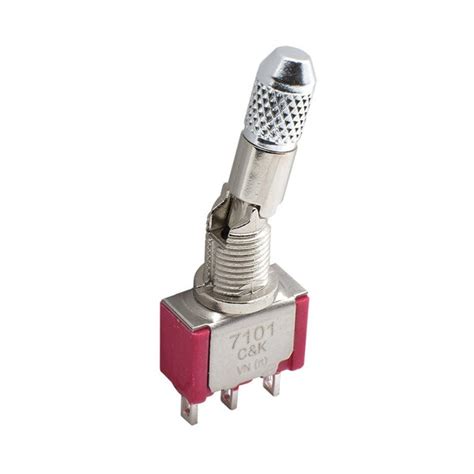 C K Components Toggle Switch Dpdt On On 5A 28Vdc 6 Pcb Hole Cnt Solder Terminal Toggle