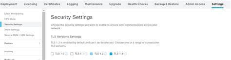Ise 3x Tls Version Cisco Community