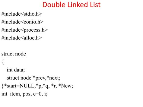 Double Linked List Pptx Programming Languages Computing