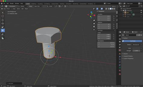 Hawksnowlog Blender 2 82 で簡単にネジを作成する