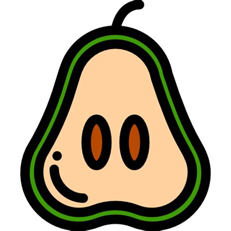 عکس زمینه فانتزی گلابی خوشحال و خندان با فرمت پی ان جی Png