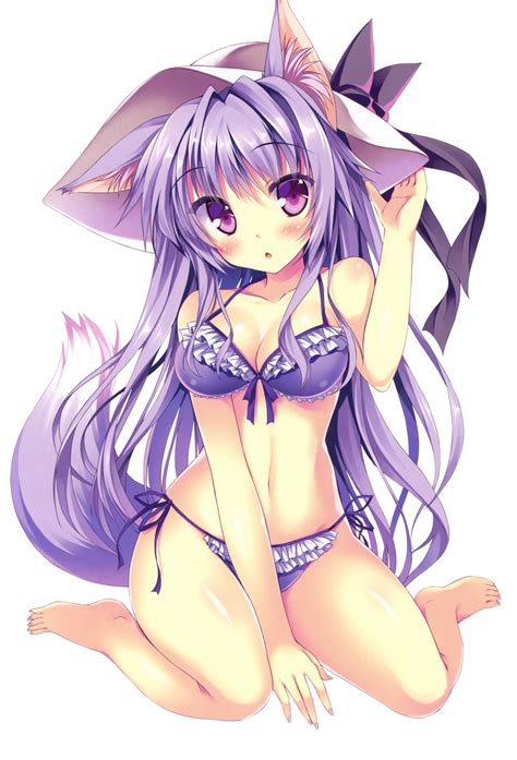 Anime Girl Neko Bikini Render By Mali N On Deviantart