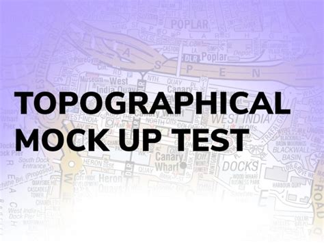 Topographical Mock Tests Seru Mock Up Tests