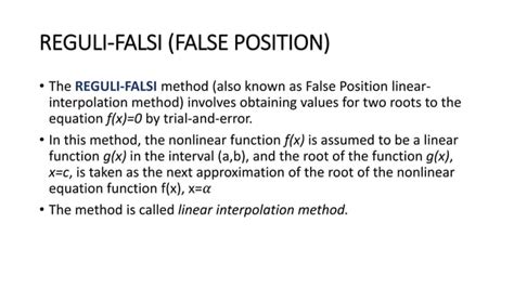 false position method pptx