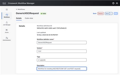2 Go To The Code Tab To Edit The Workflow