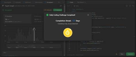yogesh jangid on linkedin it s day 137 of the 365 days of leetcode