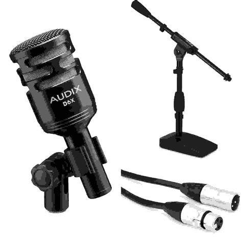 Audix D6x Dynamic Kick Drum Mic With Stand And Cable Sweetwater