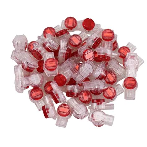 55 Pieces Gel Splice Ur Connector 3 Port Wire Connectors Red Clear Lazada