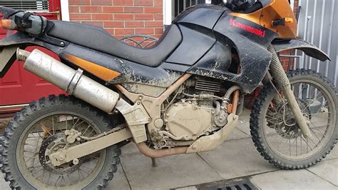Kawasaki Kle 500 Off Road Trail Green Lane Rear View Youtube