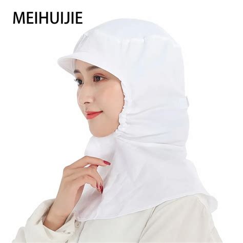 음식 작업 모자테두리 목도리 망토 모자 남여 작업장 방진 작업 모자 흰색 그물 모자 요리사 모자 베이커리 베이킹 통기성 모자 작업복 및 유니폼