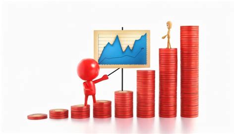 3d Bar Chart For Visualizing Data Wiht A Tiny Doll Premium Ai Generated Image