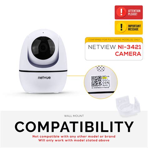 Corner Wall Mount For Netvue Indoor Camera Ni 3421 Brainwavz Audio