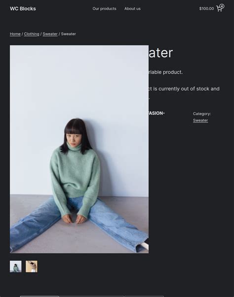 Resizing The Browser Window With A Product Image Gallery Does Not Auto Adjust Width Of The