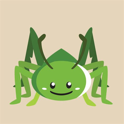 Grasshopper With Detailed Illustration Of Light And Shadow 45928213