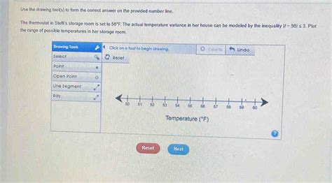 Solved Use The Drawing Tools To Form The Correct Answer On The Provided Number Line The
