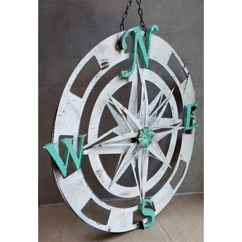 Three Dimensional Wall Hanging Compass With Rotating Star Chairish