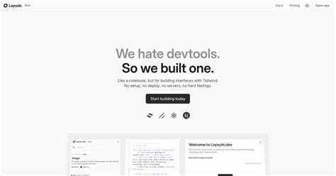layouts dev build production ready uis with tailwind and shadcn ui